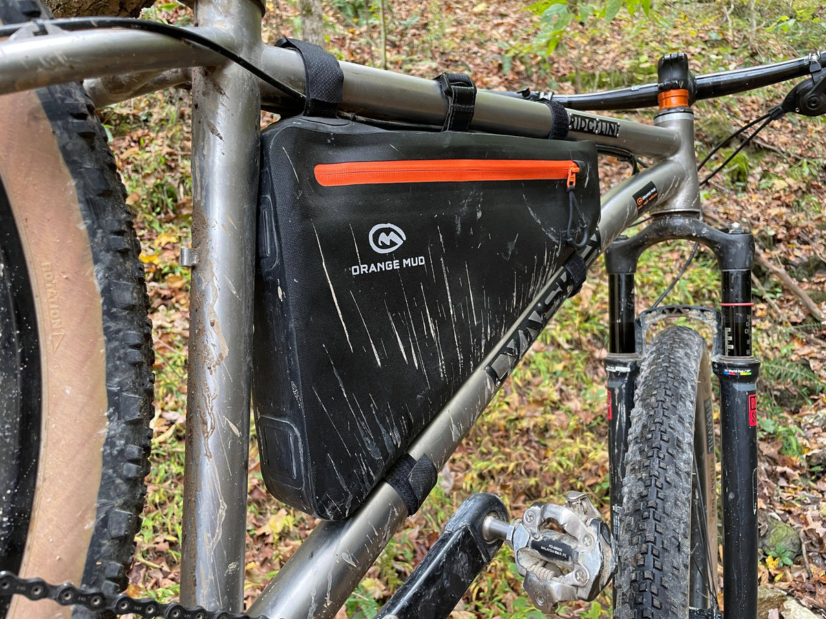 Orange Mud Bike Frame Bag - Waterproof Welded Seam Cycling