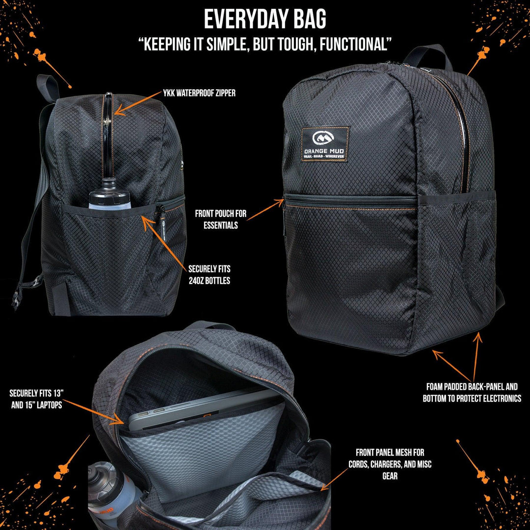 Everyday Bag: Durable Daily Backpack – Orange Mud